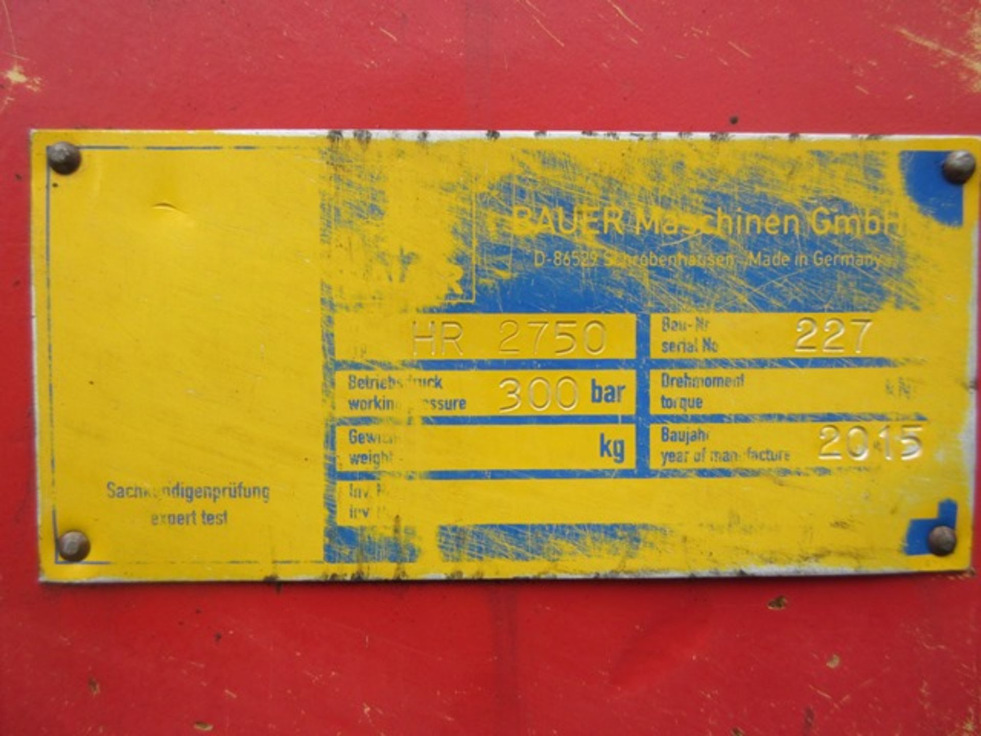 Fambo HR2750 hydraulic hammer with PR1100 leader s/n 227 (2015). Local ...