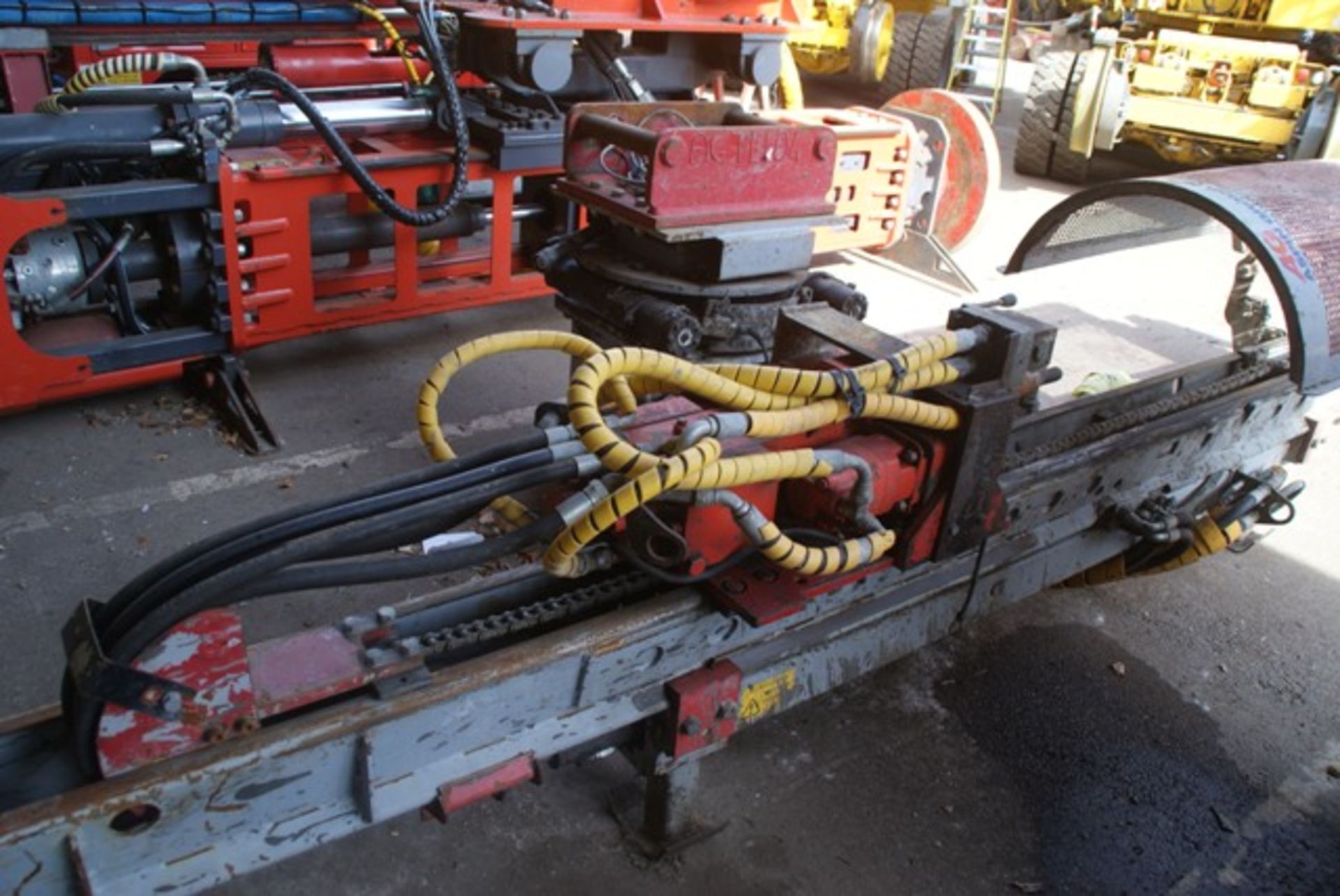 TEI drill mast and rock drill s/n HCF111434. Local Number TEI01 with ...