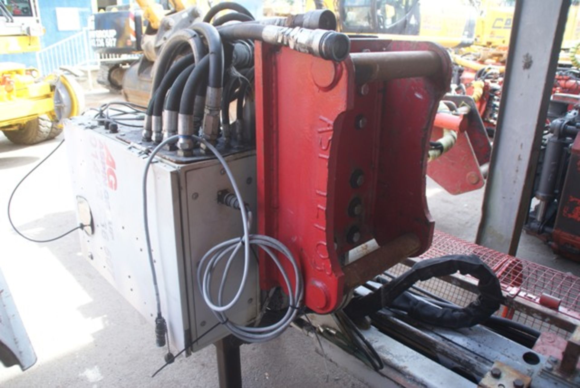 TEI drill mast and rock drill s/n HCF12100903. Local Number TEI02 with ...