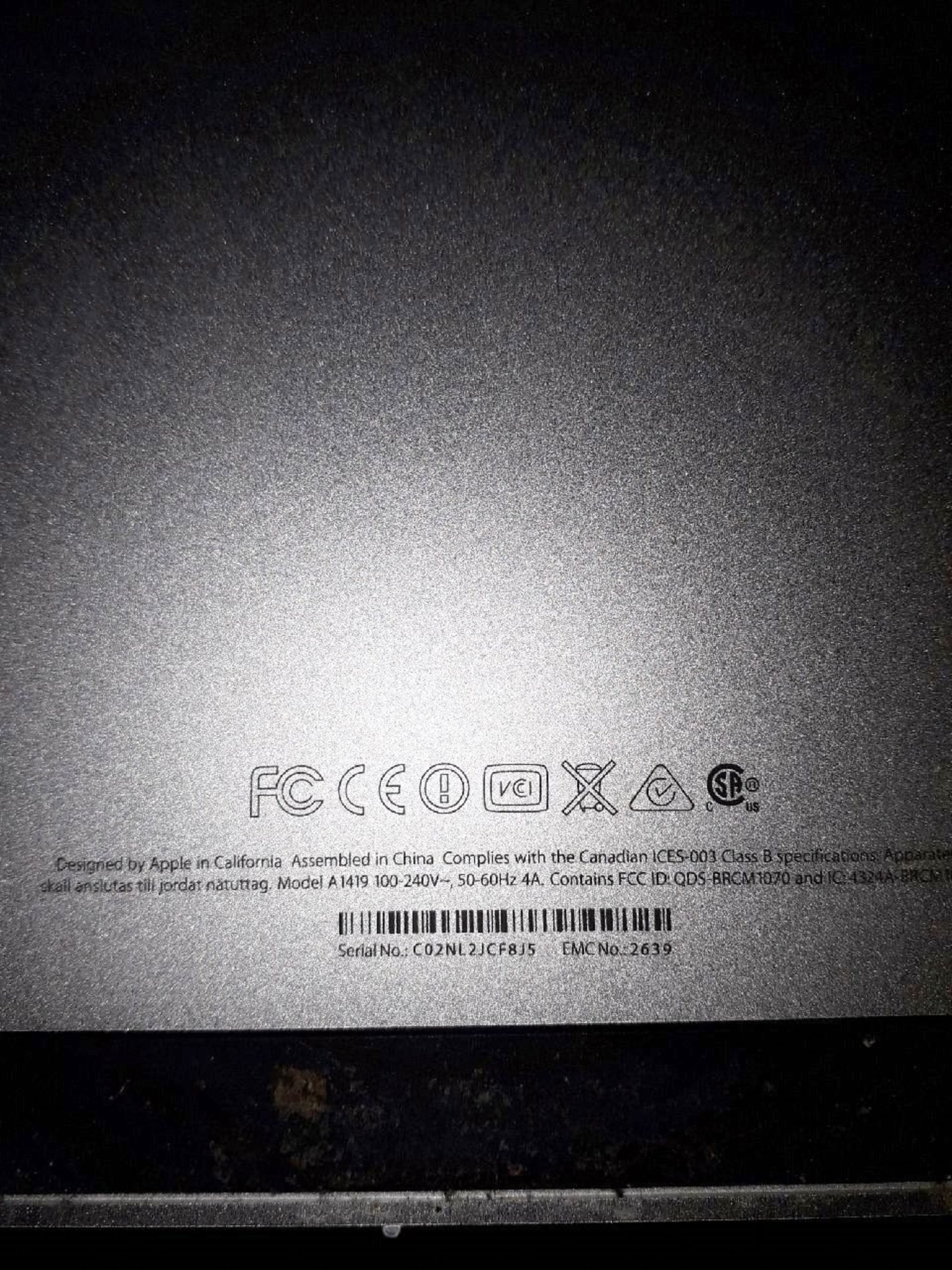 Apple Imac Model A1419, serial CO2NL2JCF8J5 with Apple Wireless ...