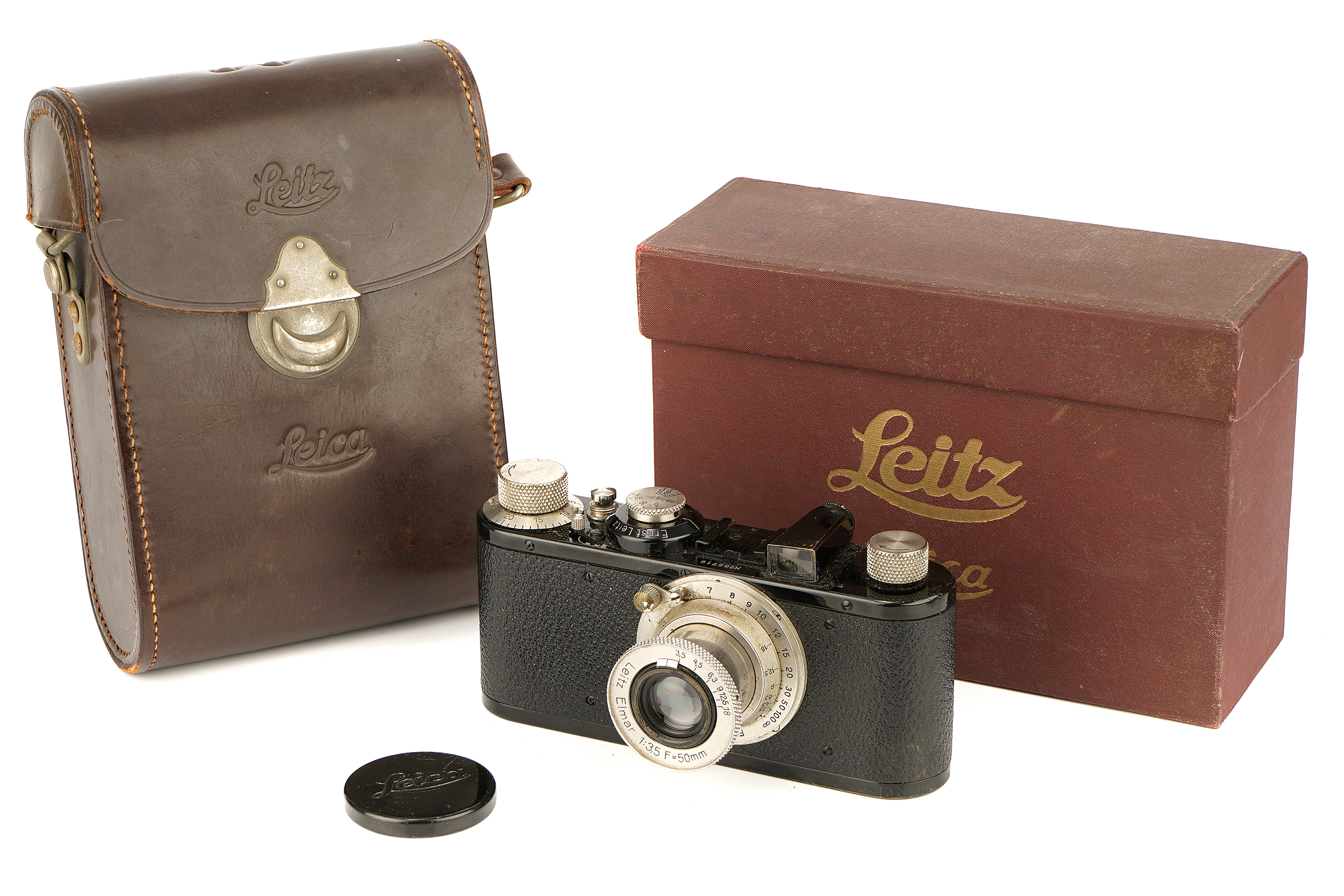 A Leica I Model C Camera, 1931, black, serial no. 65719, with Leitz ...