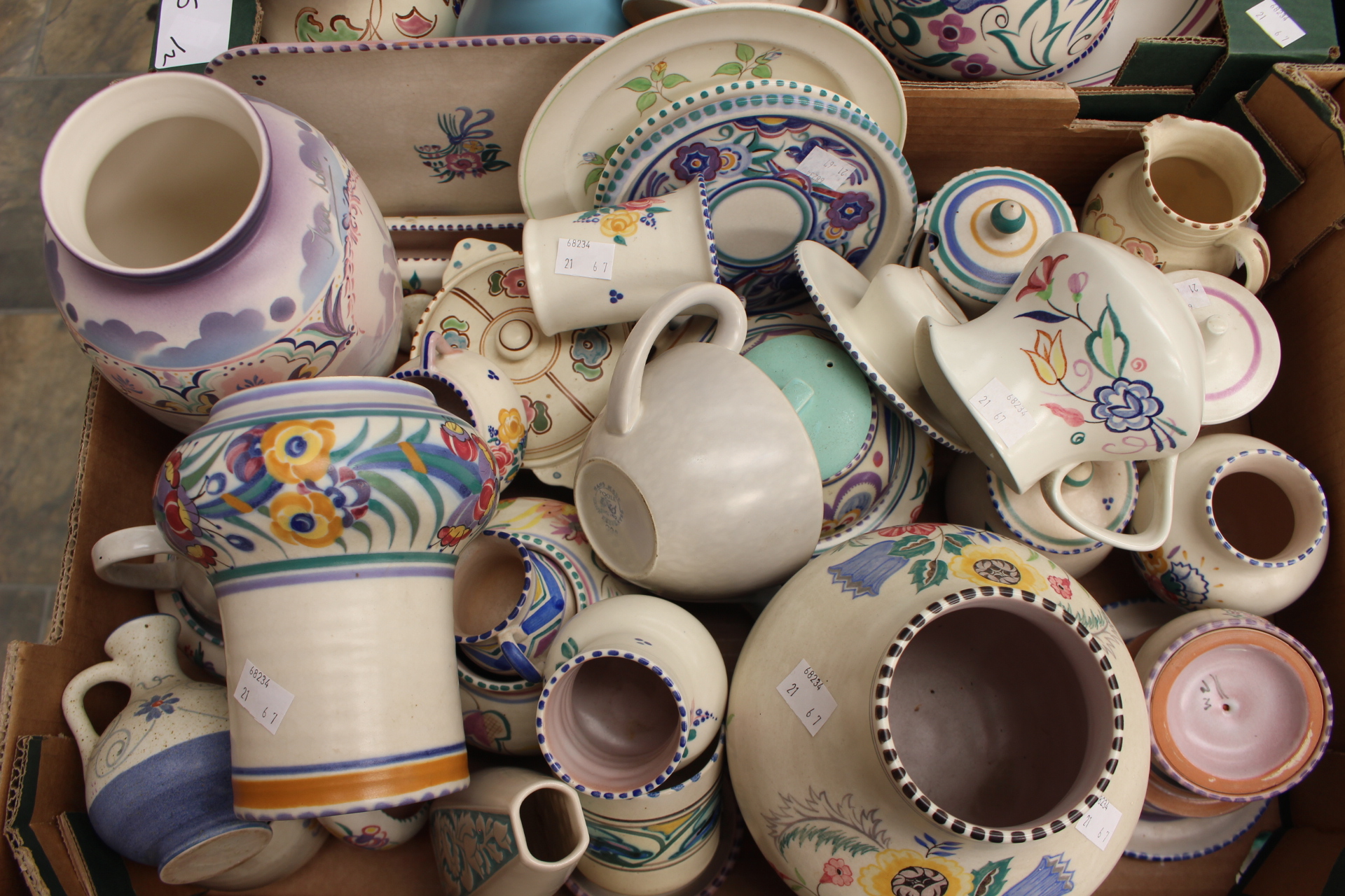Collection of Poole and Honiton china