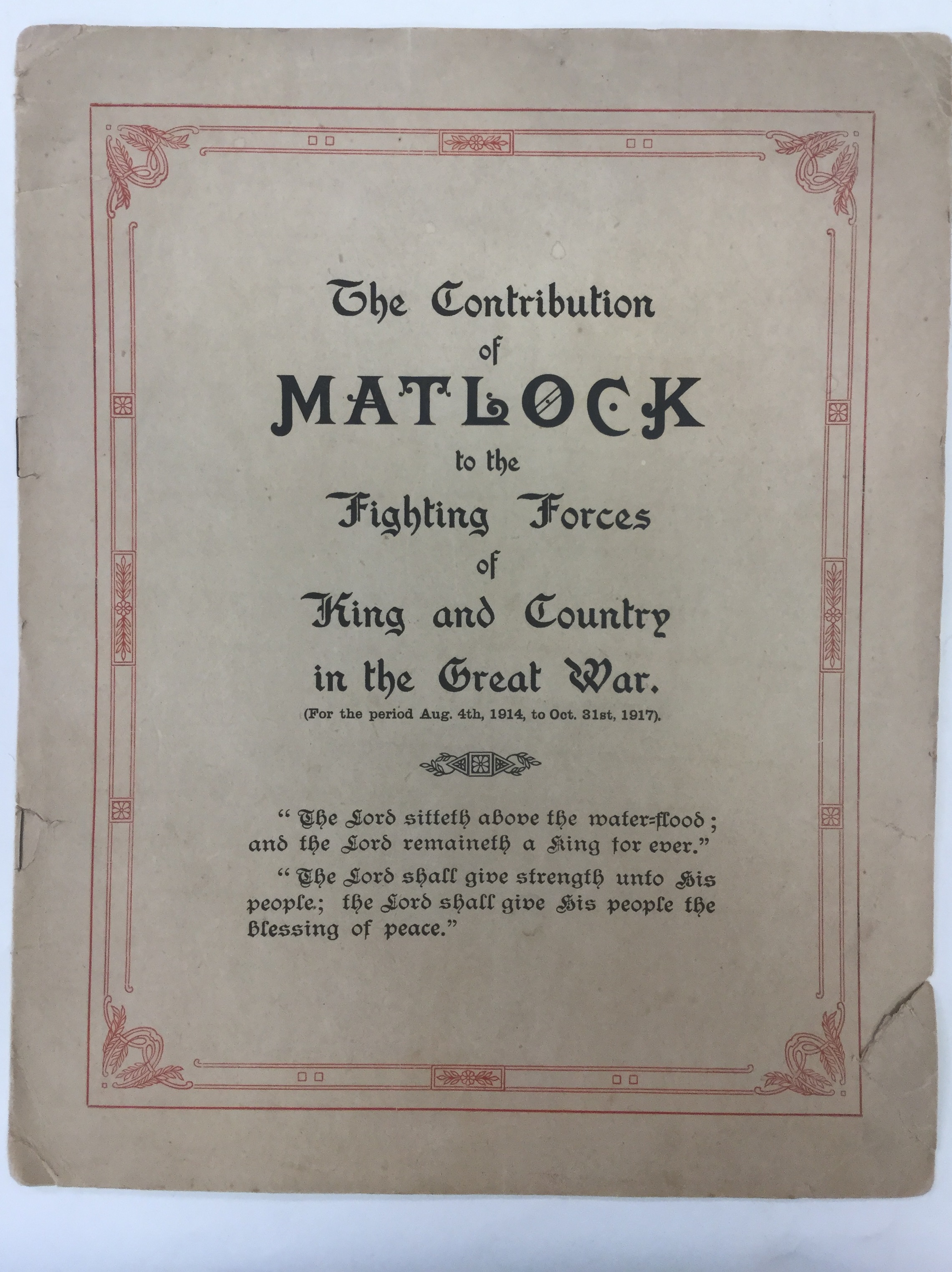 WW1 British Death Scroll and Kings Letter in original postage tube to ...