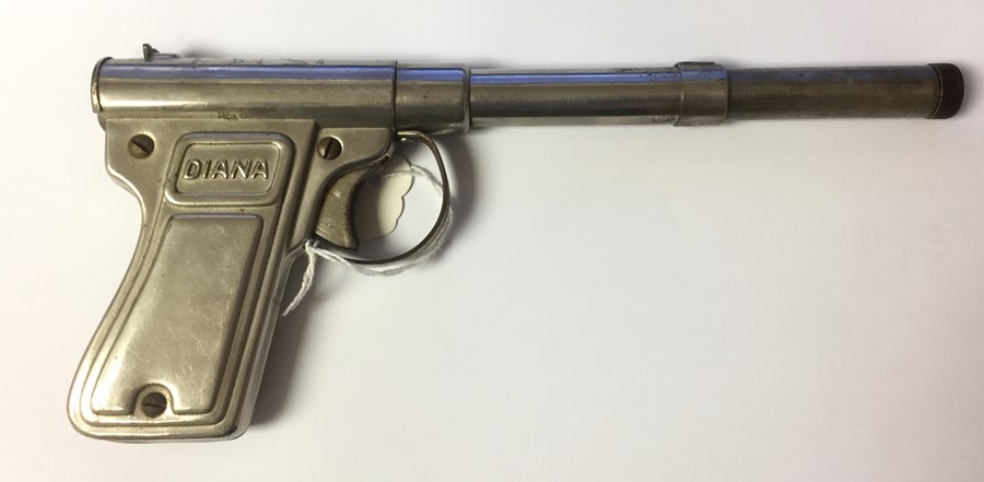 Diana Mod. 2 Air Pistol. Marked "Made in Germany" Pre war. Plated ...