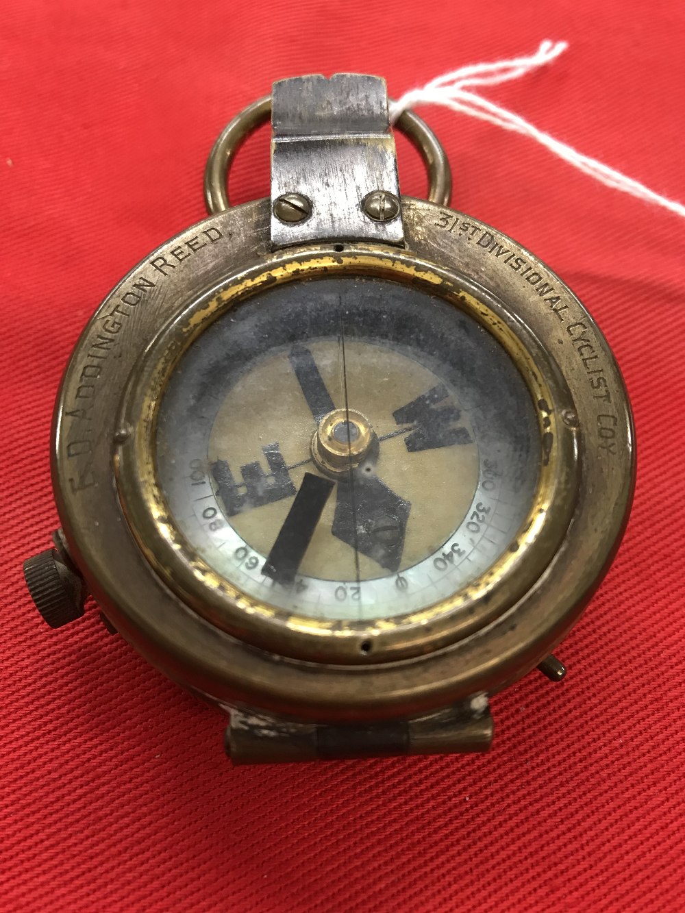 The Thomas E Skidmore Collection: WWI brass Prismatic compass engraved ...