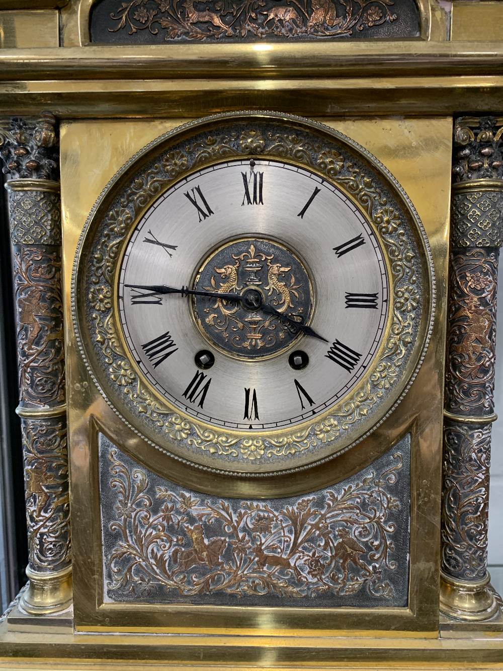 Clocks: 19th cent. French table clock signed Achille Brocot, the ...