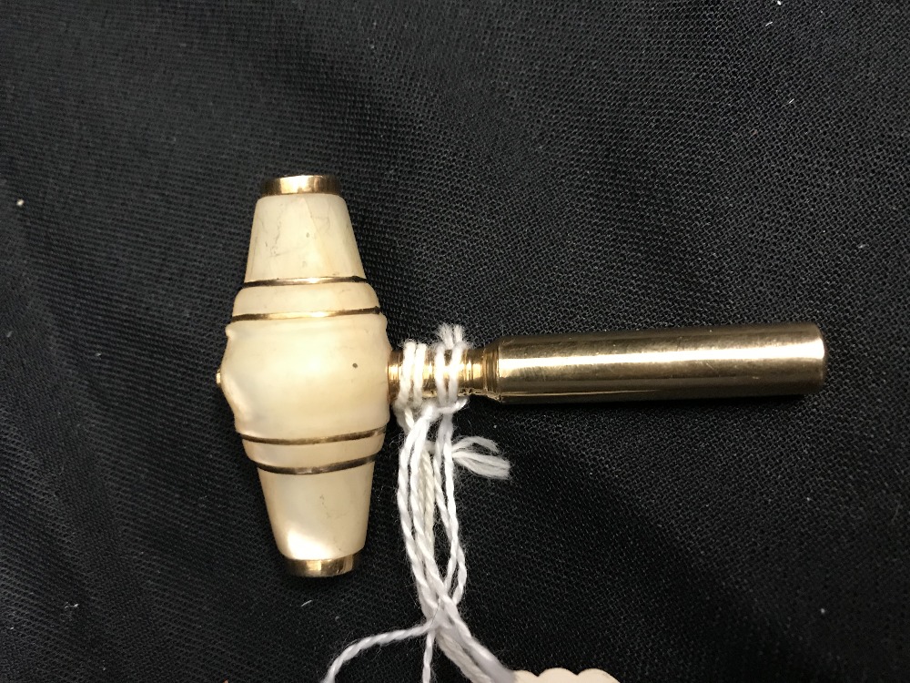 Corkscrews/Wine Collectables: Gold pocket screw, mother of pearl handle ...