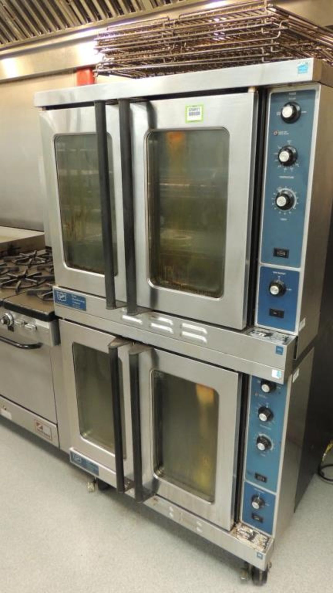 Duke Double stack gas convection oven, on rollers. HIT# 2258971. Loc ...