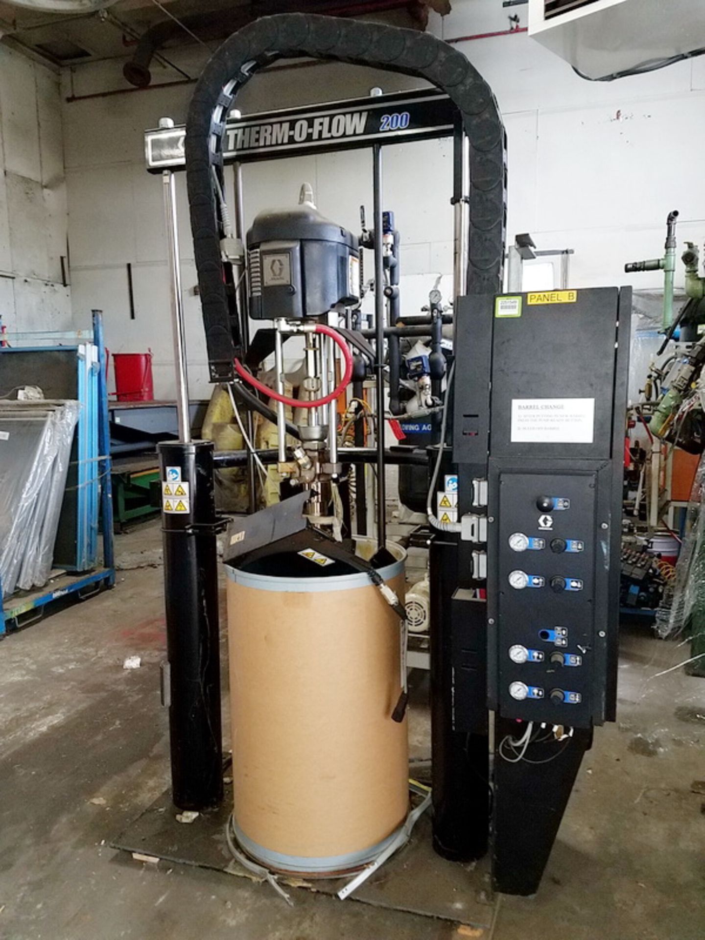 Graco Therm-O-Flow 200 Bulk Hot Melt Pump, panel B, part# 253237, series B12A. S/n# A1300163. Ass