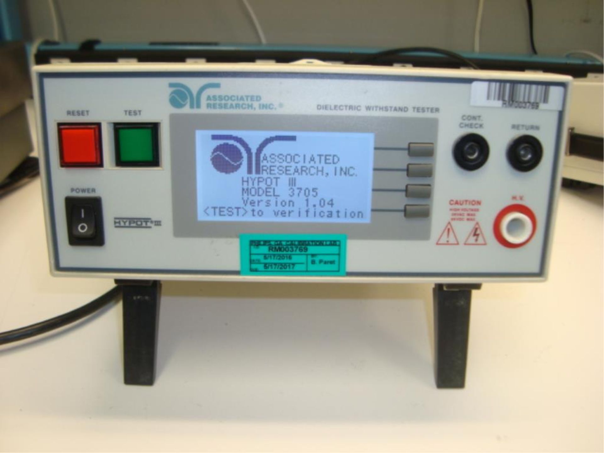 Associated Research Inc. 3705 (HyPot-3) Dielectric Withstand Tester ...