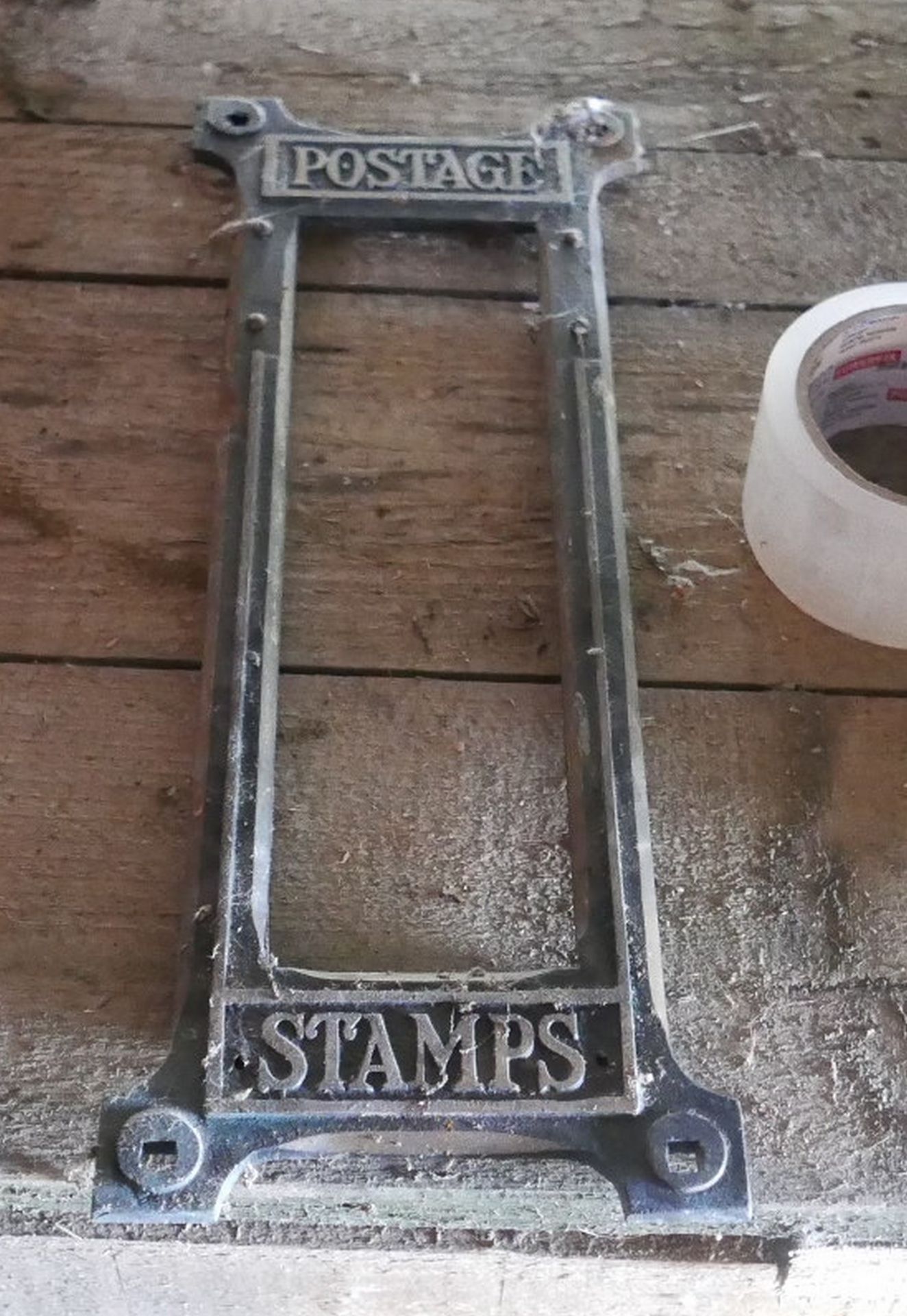 Vintage Royal Mail Cast Iron Stamp Dispenser as is.