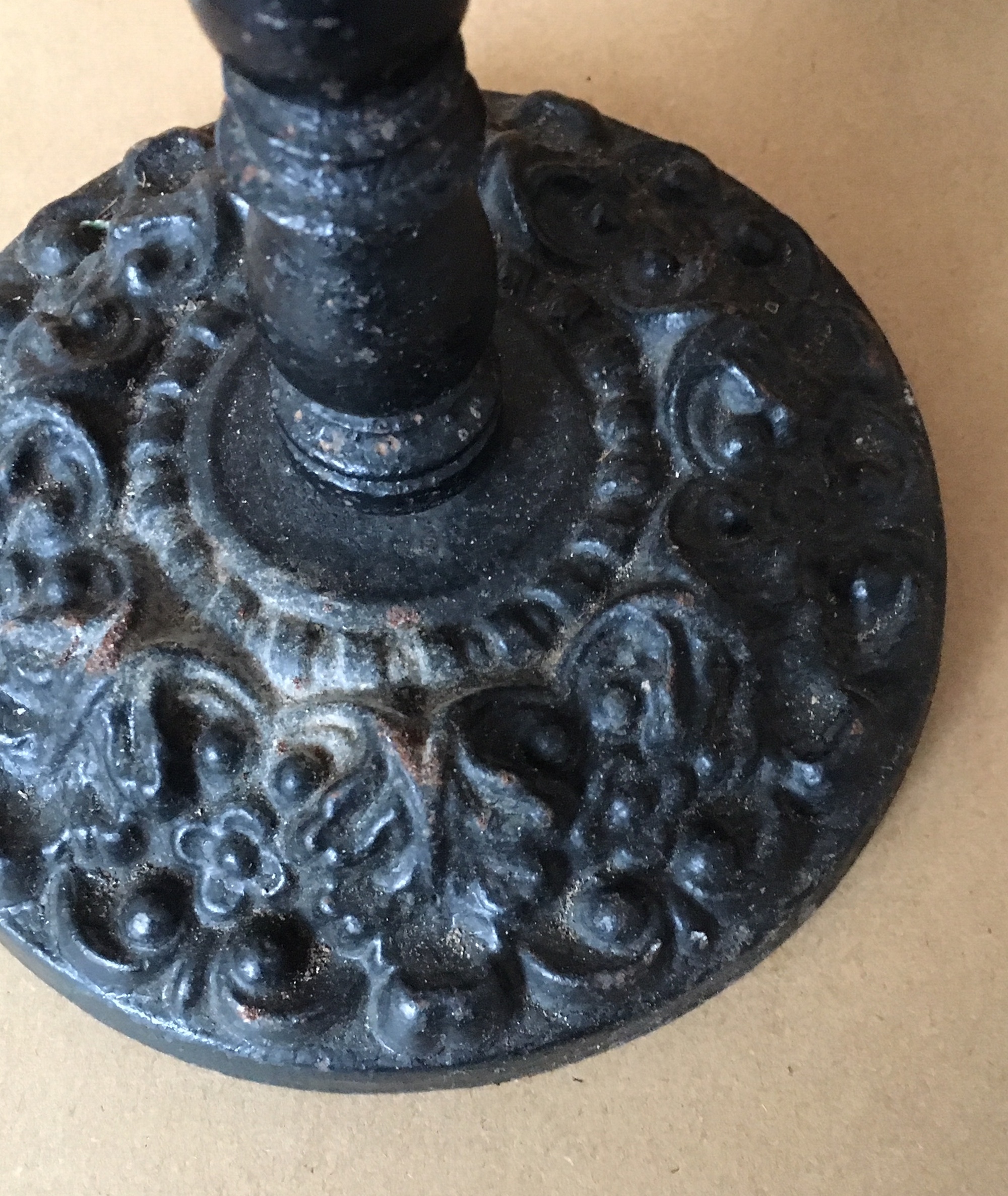 Antique Victorian Steel Double Goffering Iron Stand - 11 1/2" tall - 6 ...