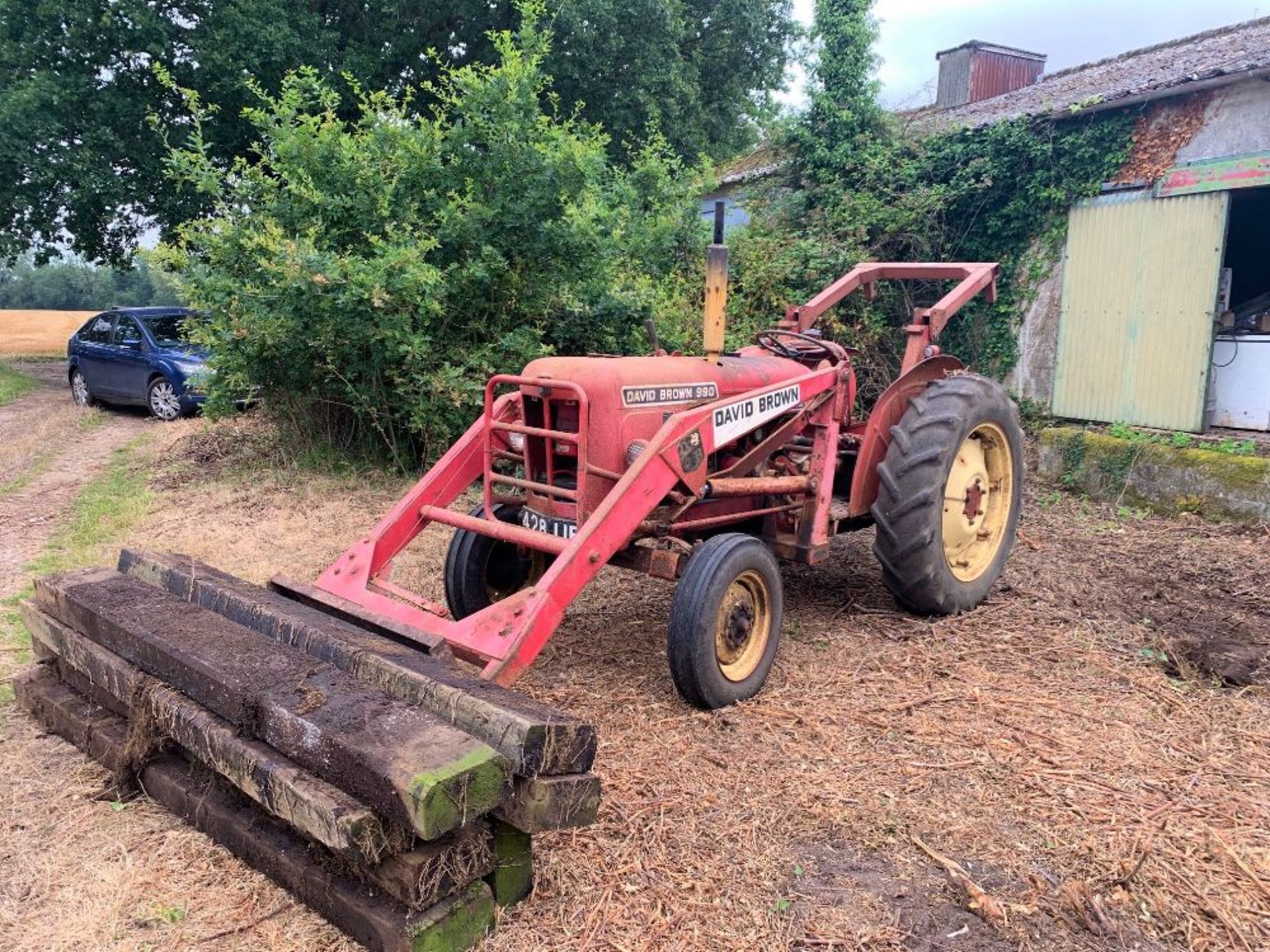 1957 David Brown 990 Implematic 2wd Tractor c/w - with front end loader ...