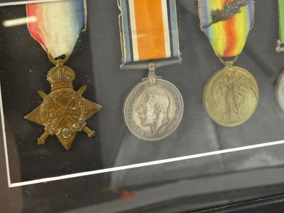A collection of First World War medals, awarded to second Lieutenant HQ ...