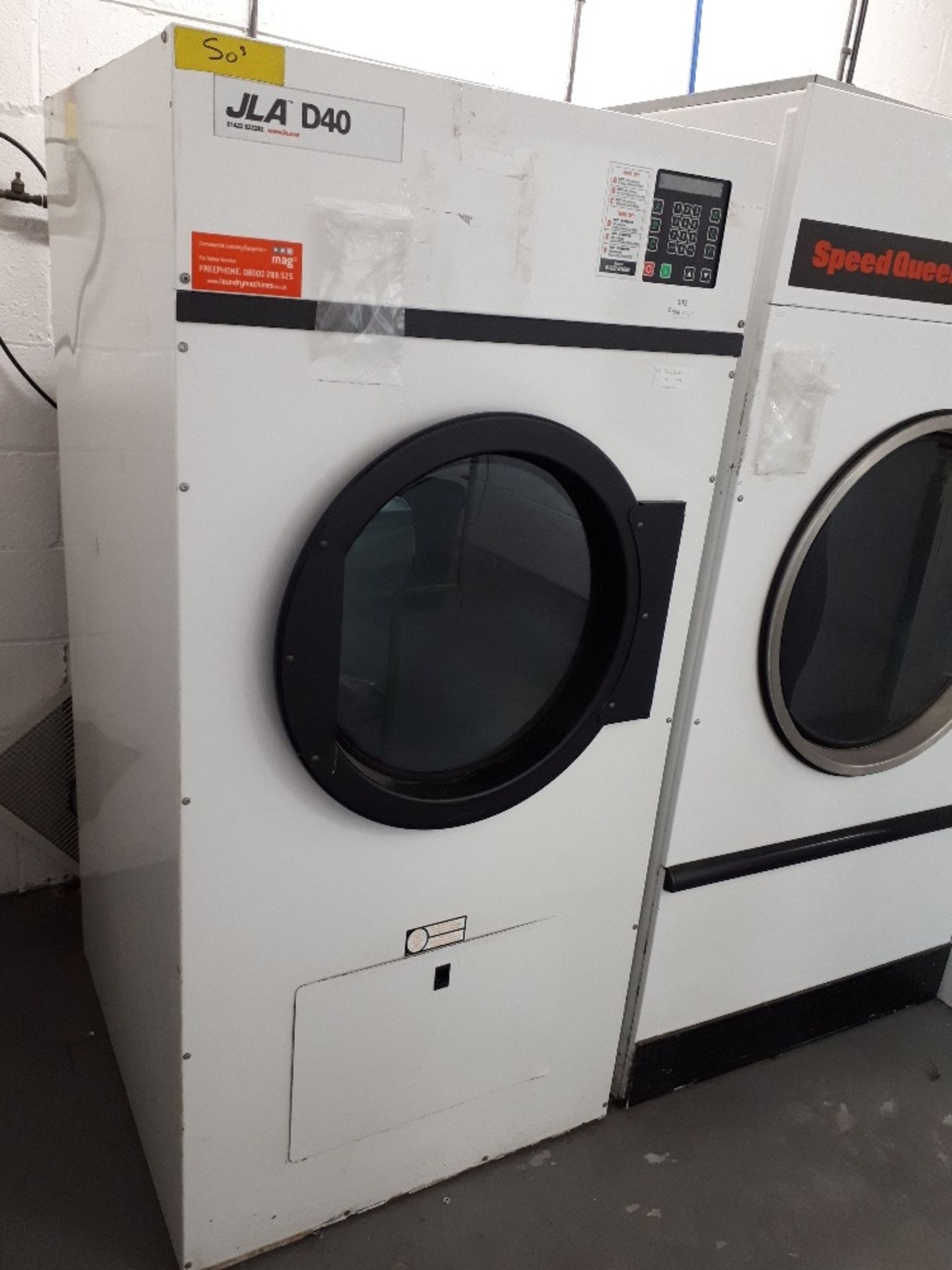 JLA D40 gas powered commercial tumble dryerMax weight 13.6kgPlease note ...