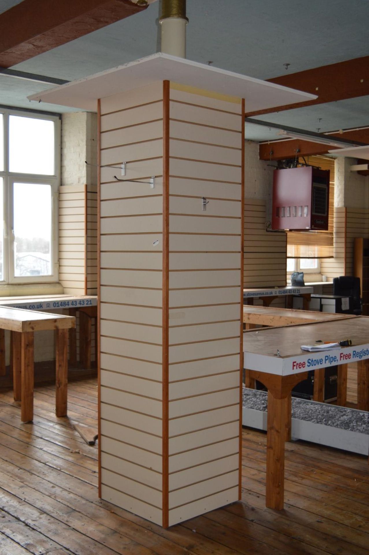 3 x Four Sided Slat Wall Pillar Covers / Protectors - H241 x W61 x D61 ...