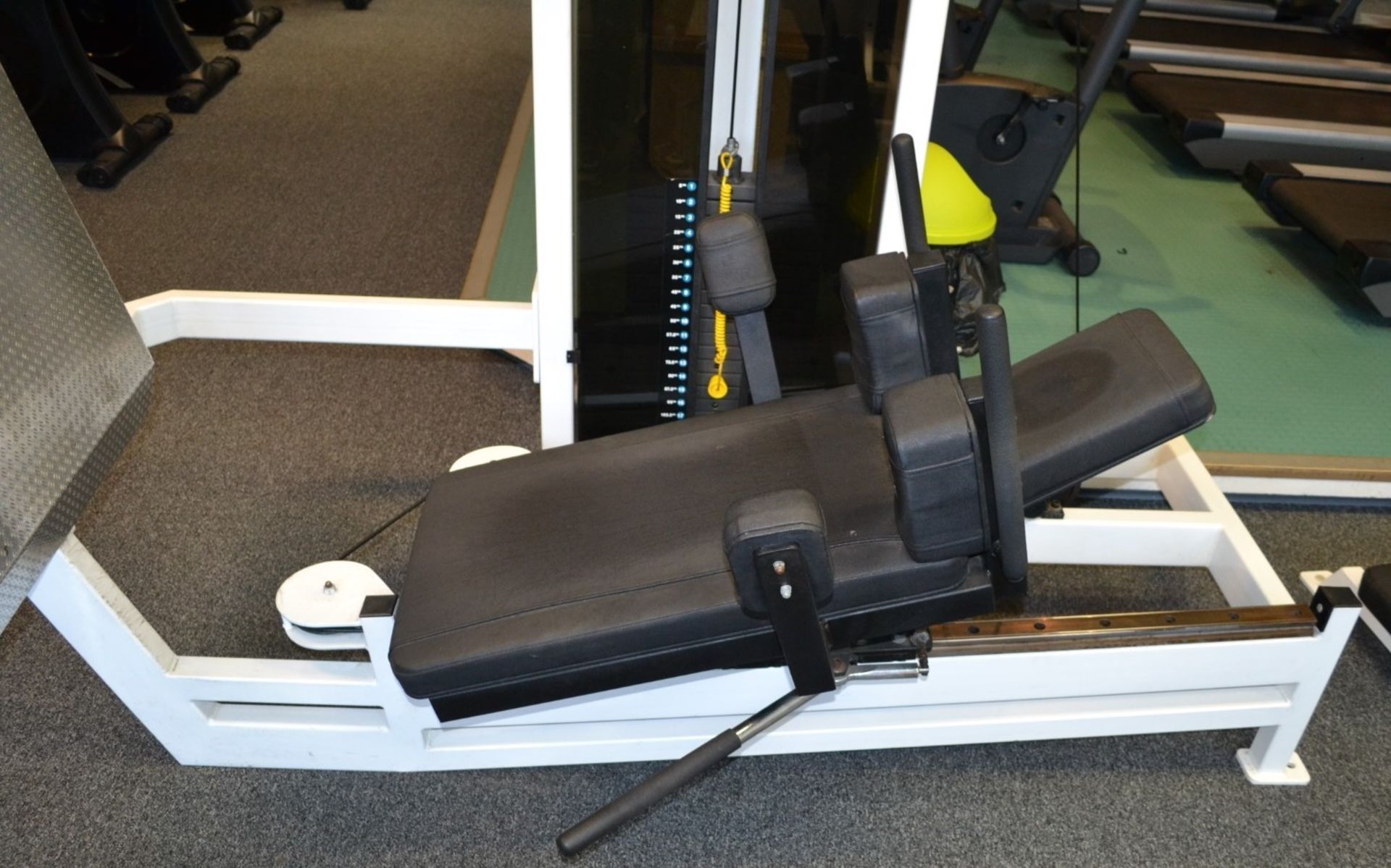 1 x Force Horizontal Leg Press Pin Loaded Gym Machine With 125kg ...