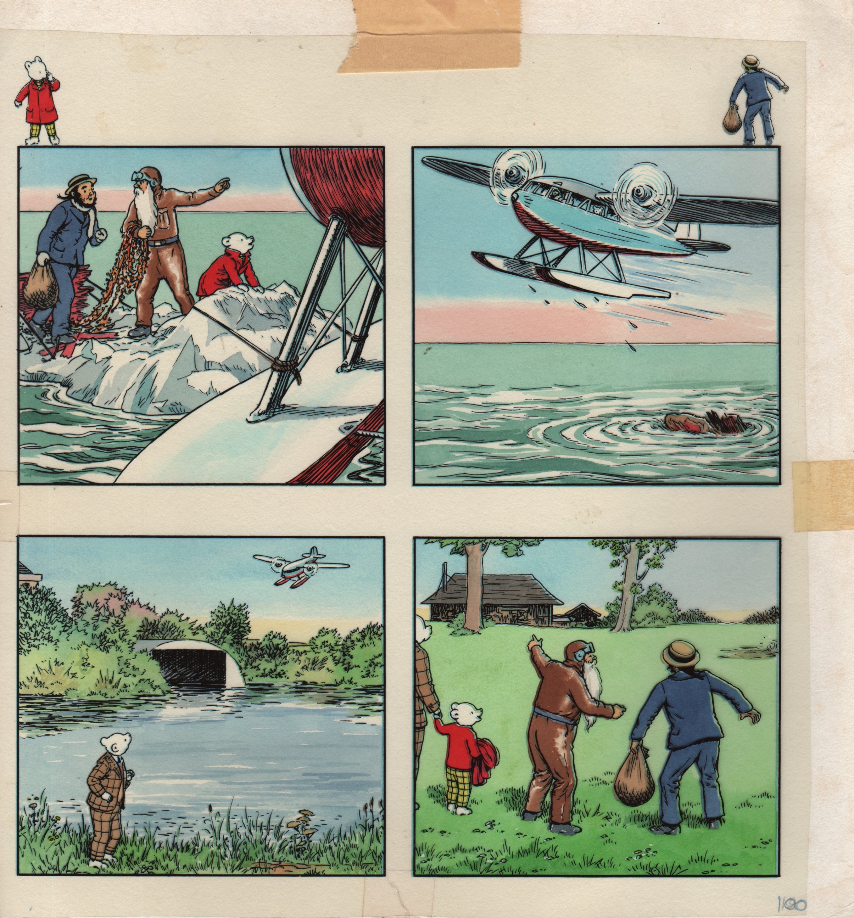 RUPERT BEAR: An original piece of artwork by artist John Harrold, being ...