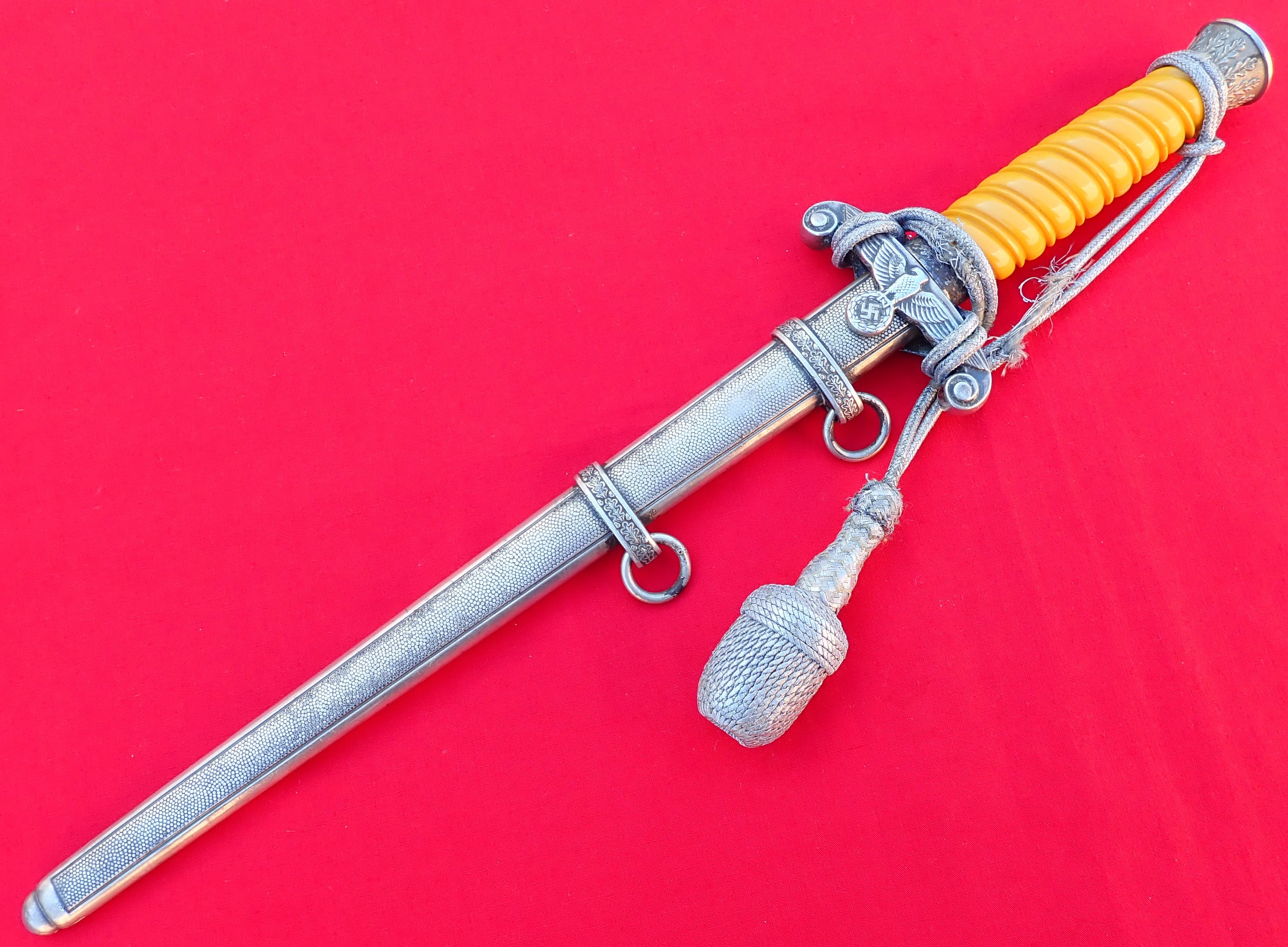 WW2 German Army officer’s dagger, scabbard & knot. WW2 German Army ...