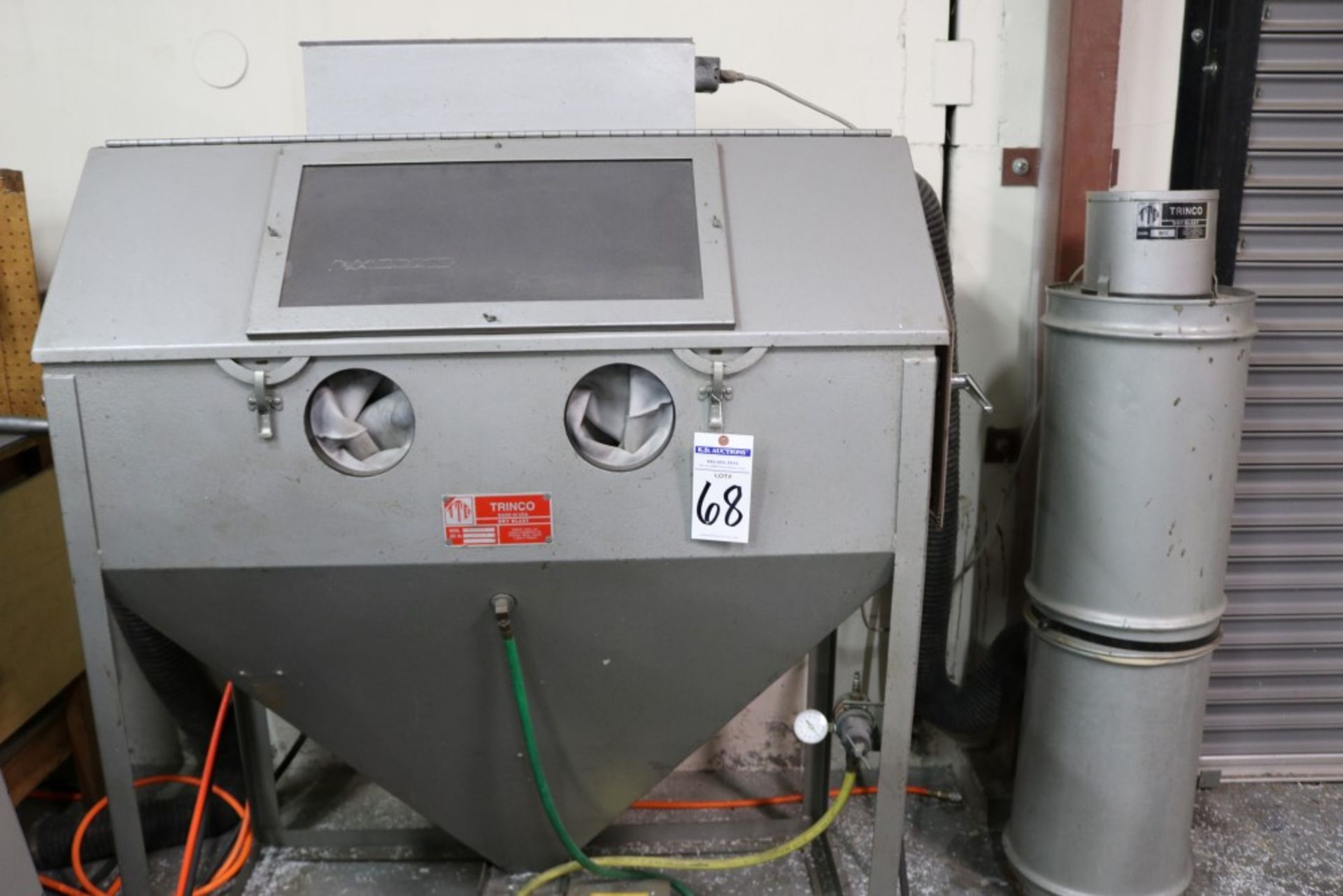 Trinco Dry Blast Cabinet, Model 48/400PT with Trinco Dry Blast Filter ...