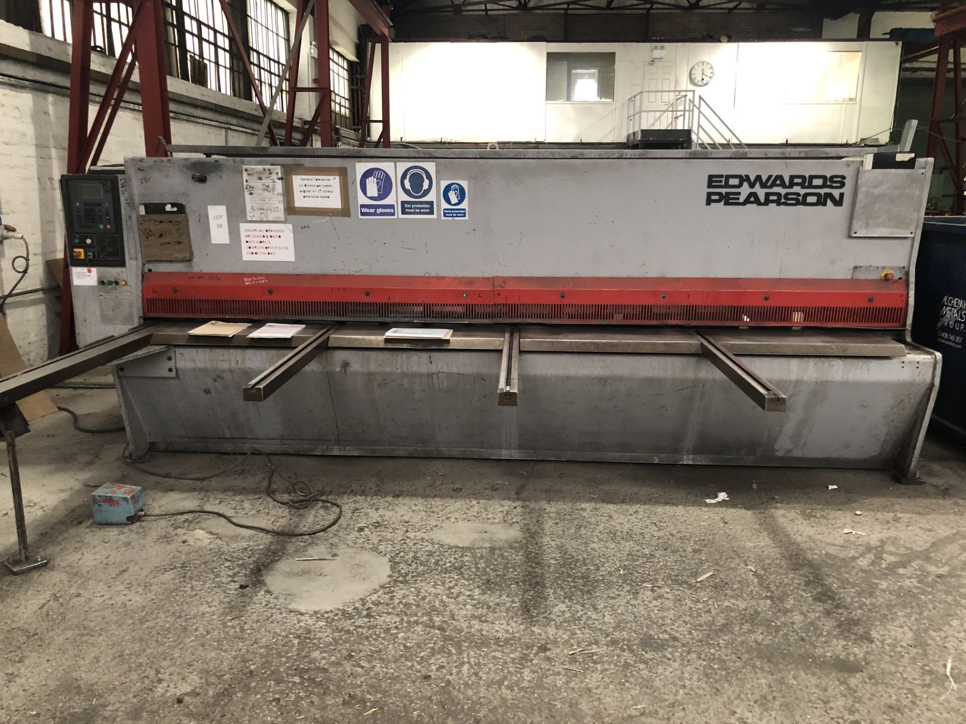 Edward Pearson VR5/4000 4m Guillotine 5mm Capacity Serial No: OIV197 ...