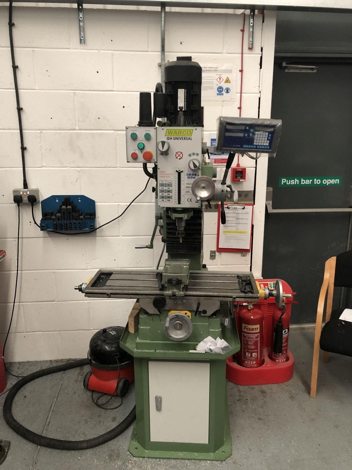 Warco GH Universal Milling Machine Serial No: 1520094 with Easson ES-8A ...