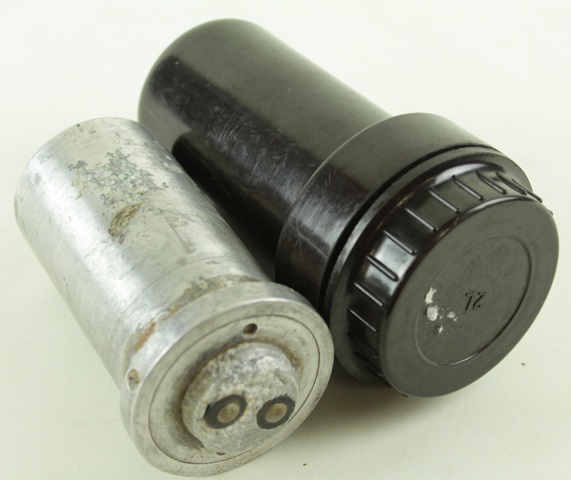 German WW2 bomb fuse in its Bakelite storage case