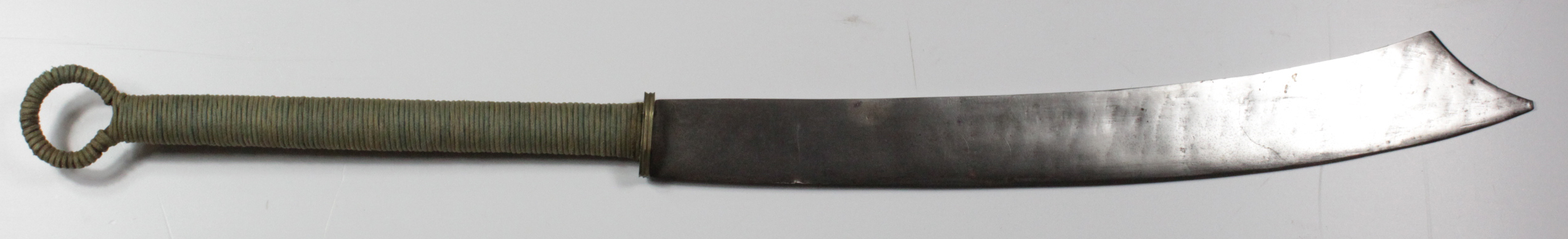 Chinese Executioner's sword, c18th century, tip of blade missing (38.5 ...