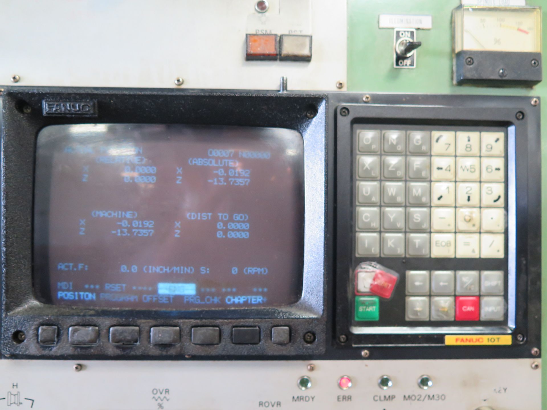 MORI SEIKI SL-25B5 CNC TURNING CENTER S/N 919 W/ FANUC 10T CONTROLS ...