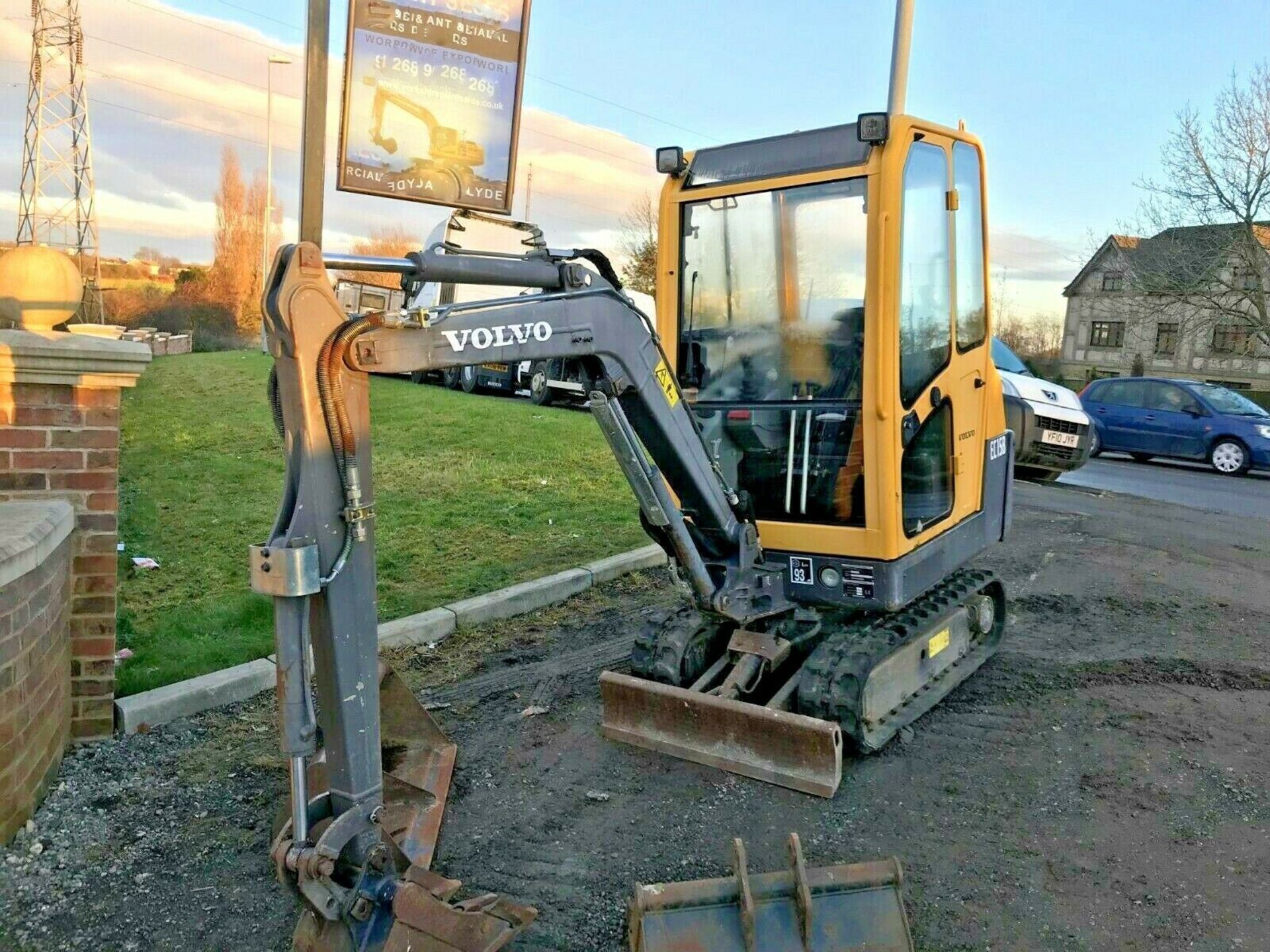 Volvo EC158 Mini Digger 2009 1 owner from new. Operators handbooks and ...