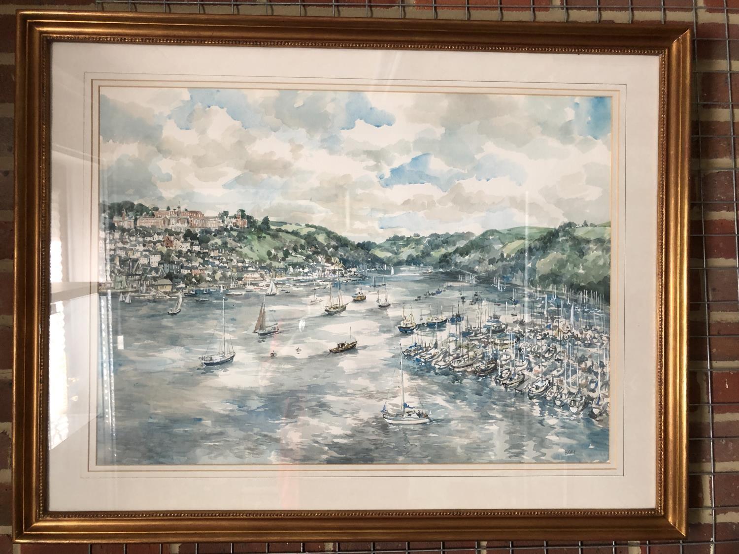 Charles Bone b 1926, PPRI, ARCA, HonFCA Canada Dartmouth Harbour ...