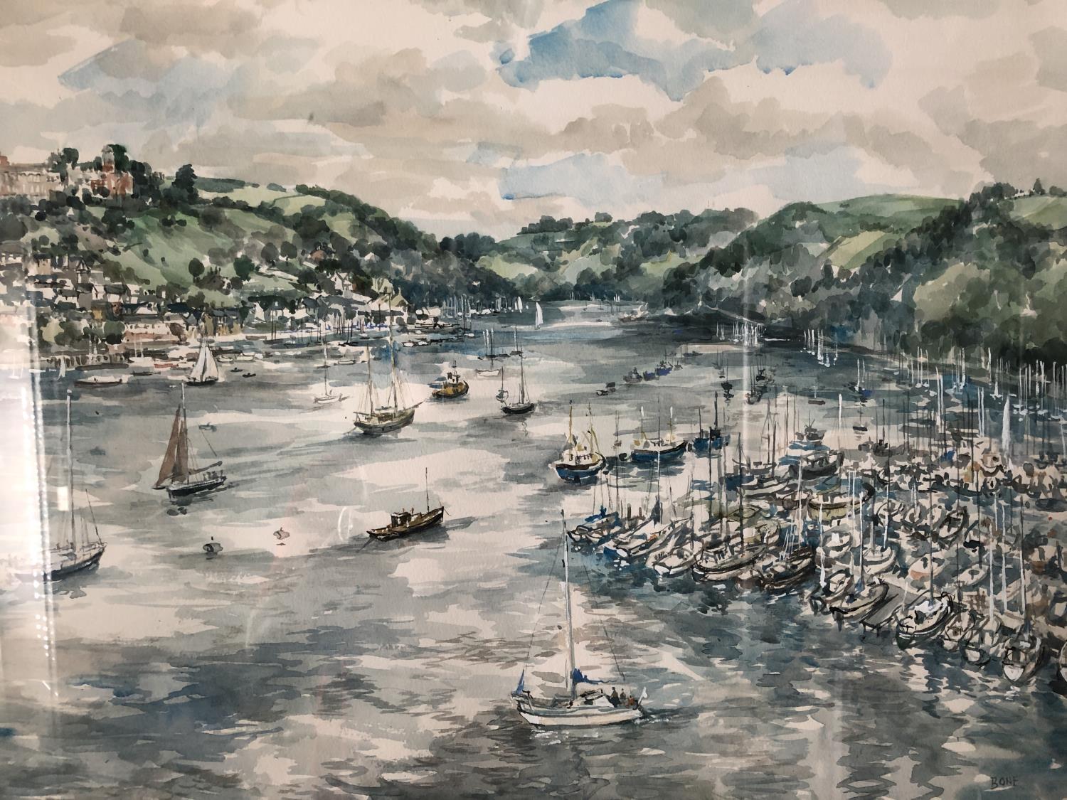 Charles Bone b 1926, PPRI, ARCA, HonFCA Canada Dartmouth Harbour ...