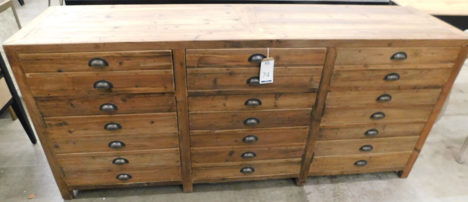 Coach House YUY Sideboard/Specimen Cabinet Fitted 3 Backs Each Of 7 ...