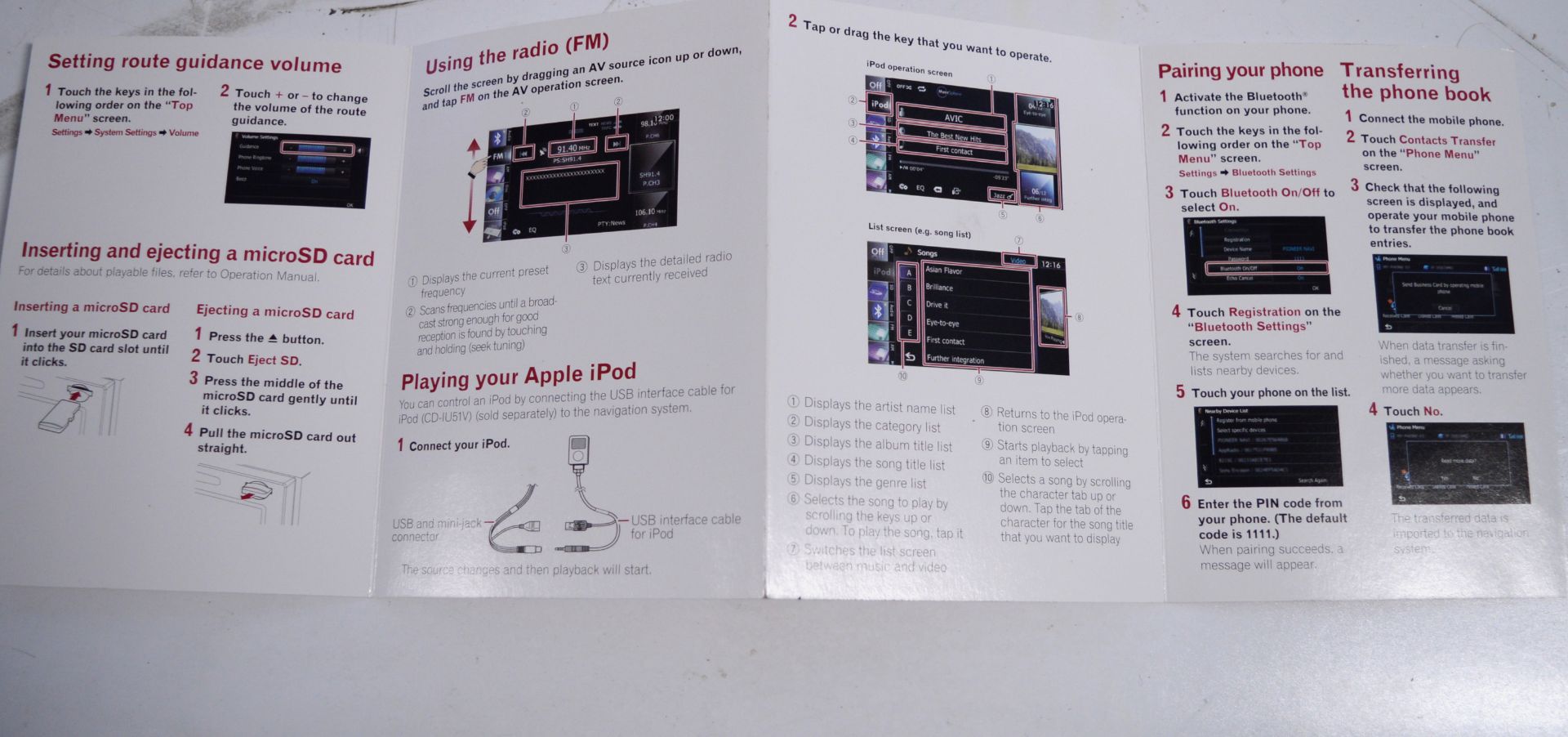 Pioneer AVIC-F840BT Navigation AV System - Perfect working order ...