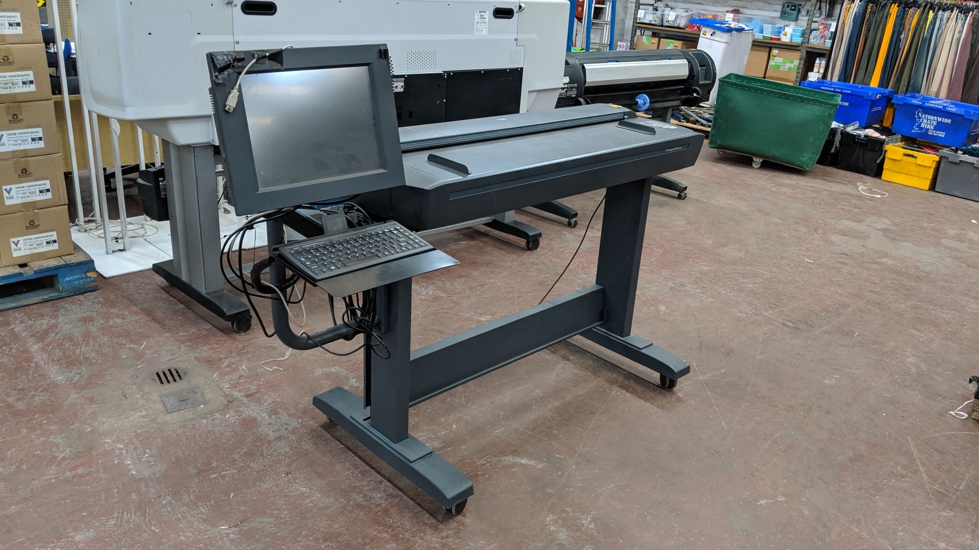 HP DesignJet 4500 floor standing mobile wide format scanner, complete ...