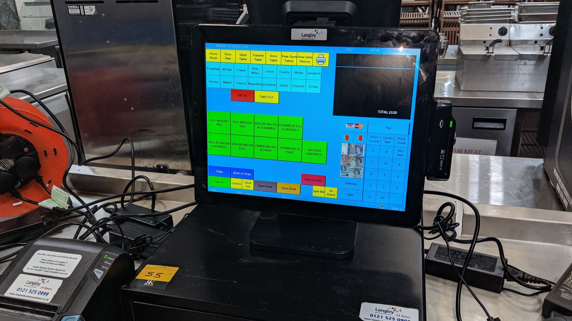 OKPOS Optimus J EPOS terminal comprising touchscreen display, card ...