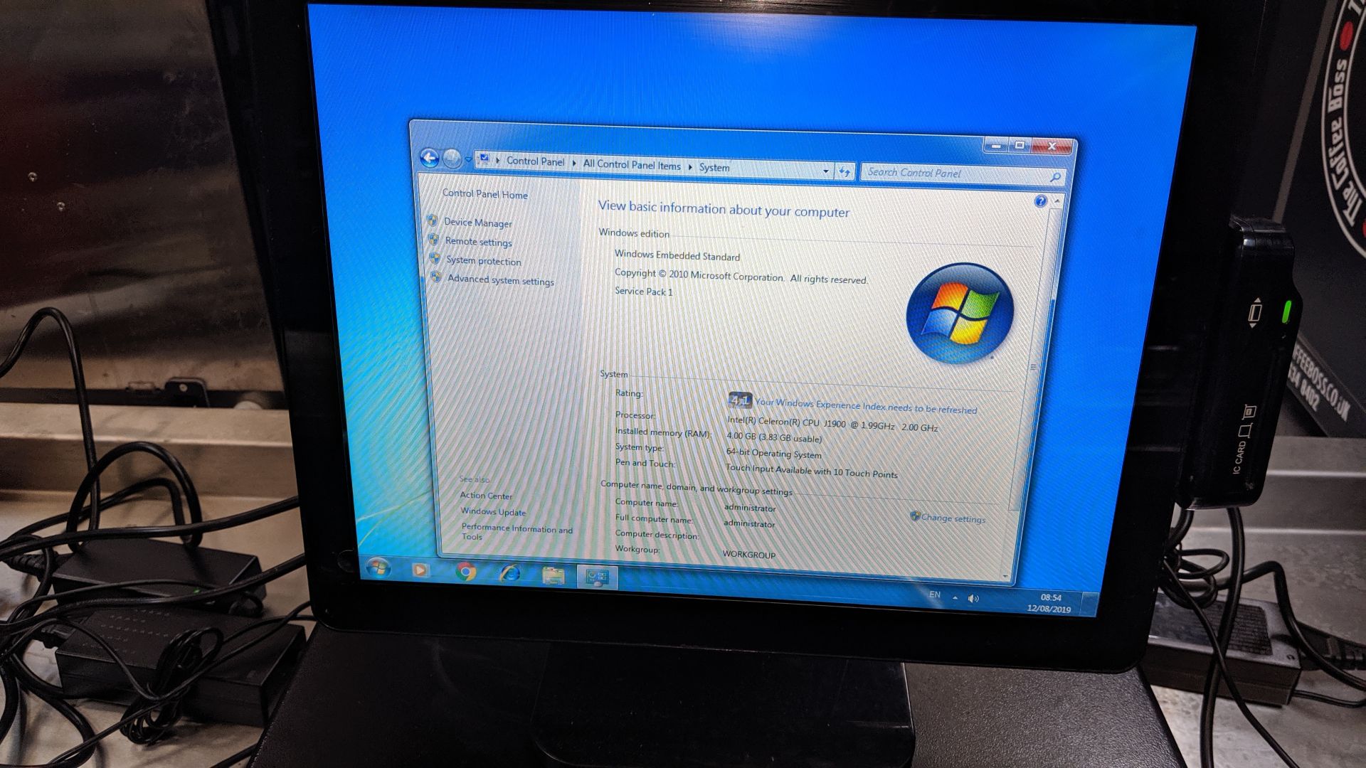 OKPOS Optimus J EPOS terminal comprising touchscreen display, card ...