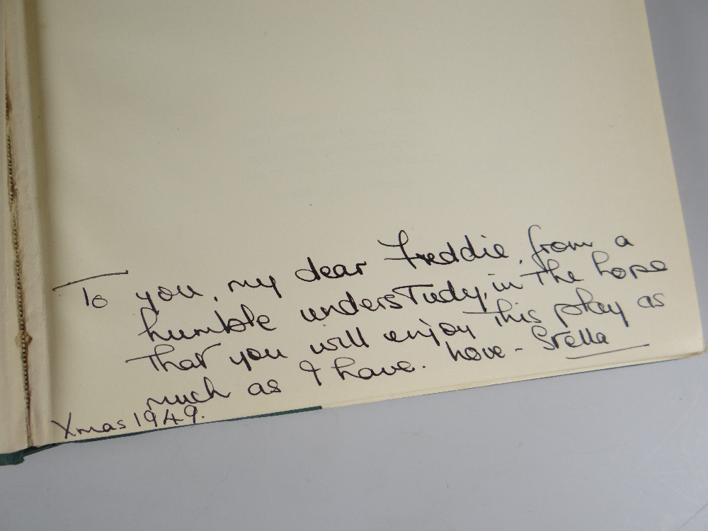 THE LADY'S NOT FOR BURNING a rare book is signed by the ten cast ...