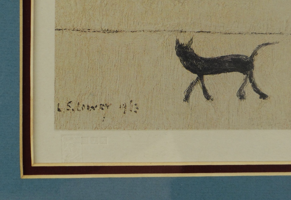 LAURENCE STEPHEN LOWRY (1887-1976) guild stamped print - entitled ...