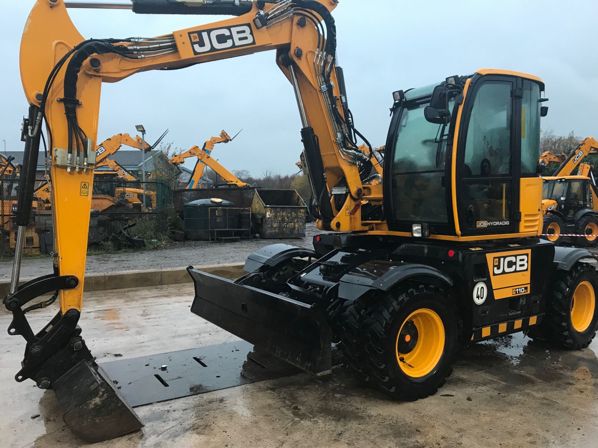 JCB 110W HYDRADIG WHEELED ‘RUBBER DUCK’ EXCAVATOR, pin no ...