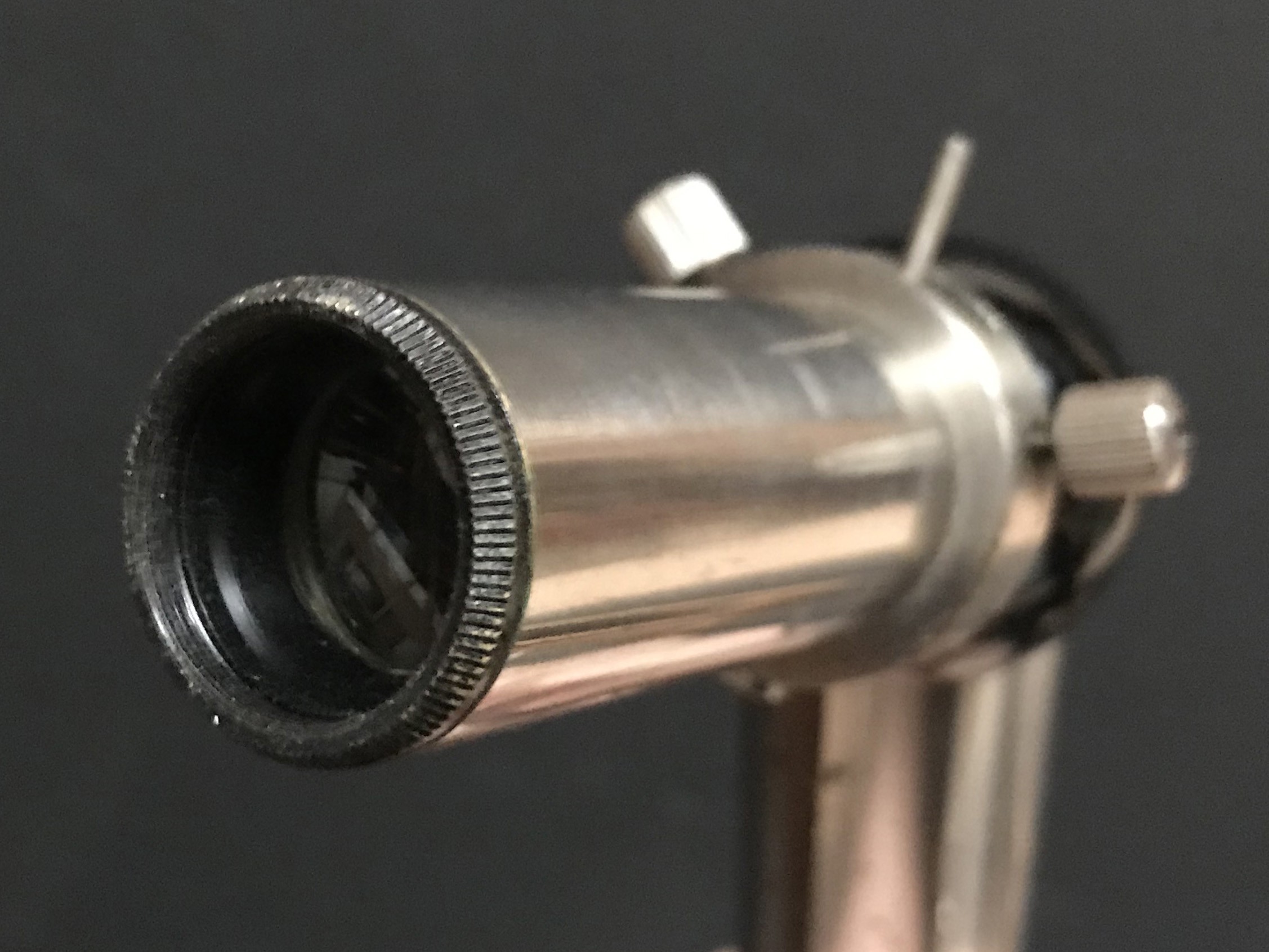 VINTAGE REICHERT MICROSCOPE MODEL XXXXXX FROM THE ESTATE OF THE LATE ...