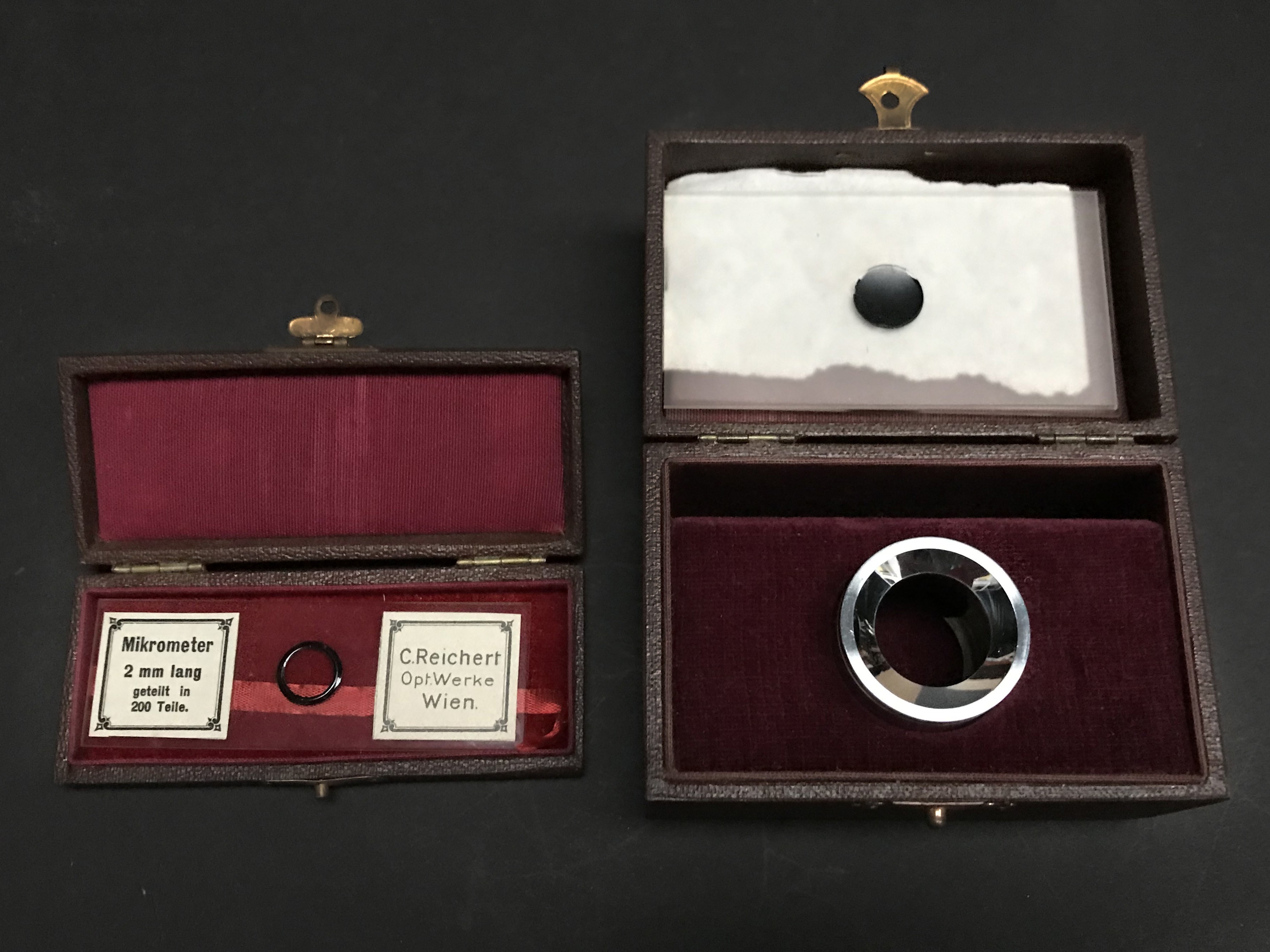 VINTAGE REICHERT MICROSCOPE MODEL XXXXXX FROM THE ESTATE OF THE LATE ...