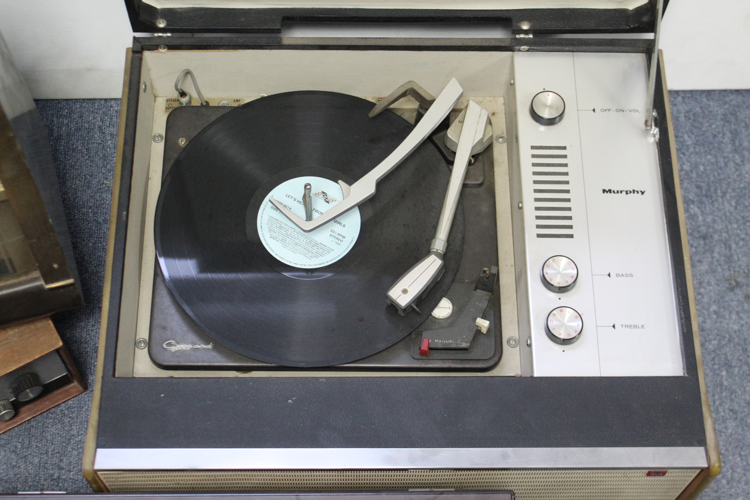 A Leak “Stereo 30” FM tuner; a Philips “N4414” reel-to-reel tape ...