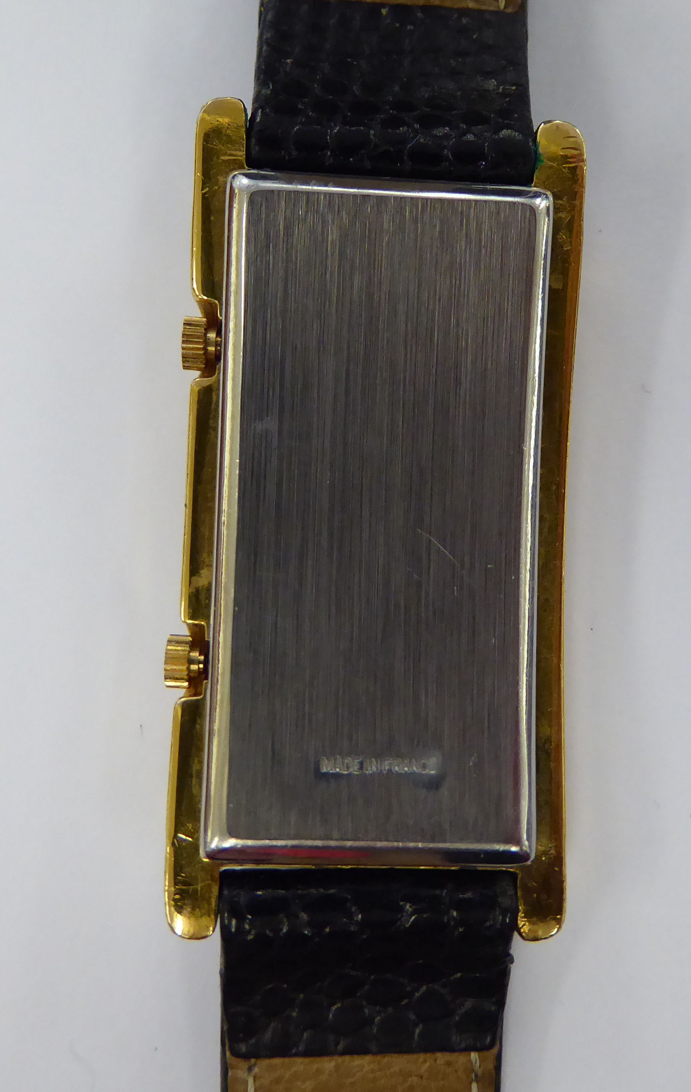 An Emerich Meerson of Paris gold plated and stainless steel cased ...