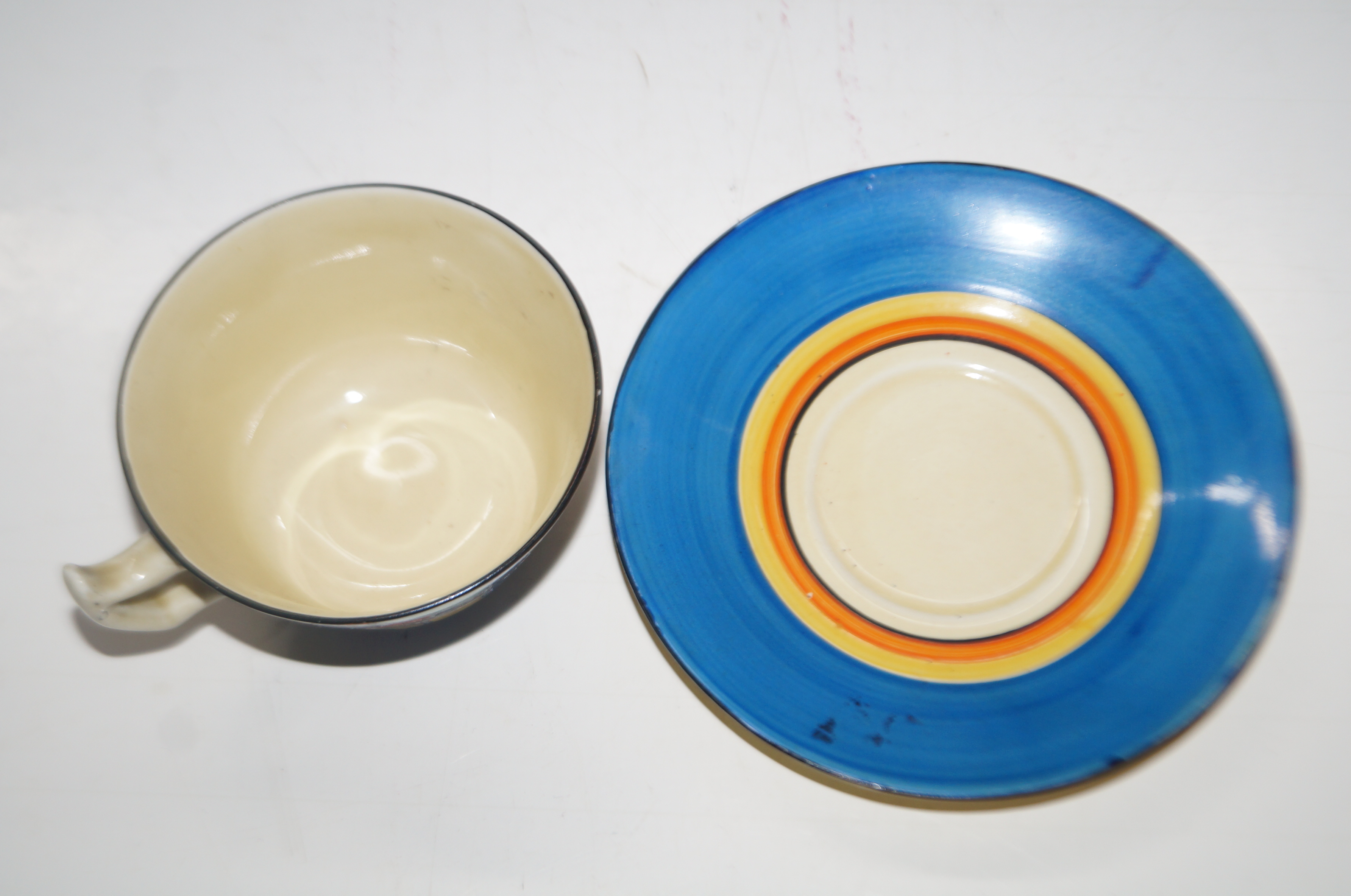 Rare Clarice Cliff bizarre duo