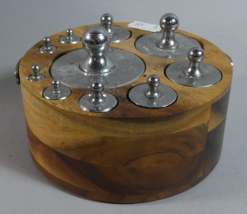A Graduated Set of Ten Continental Chromed Scale Weights Set in ...