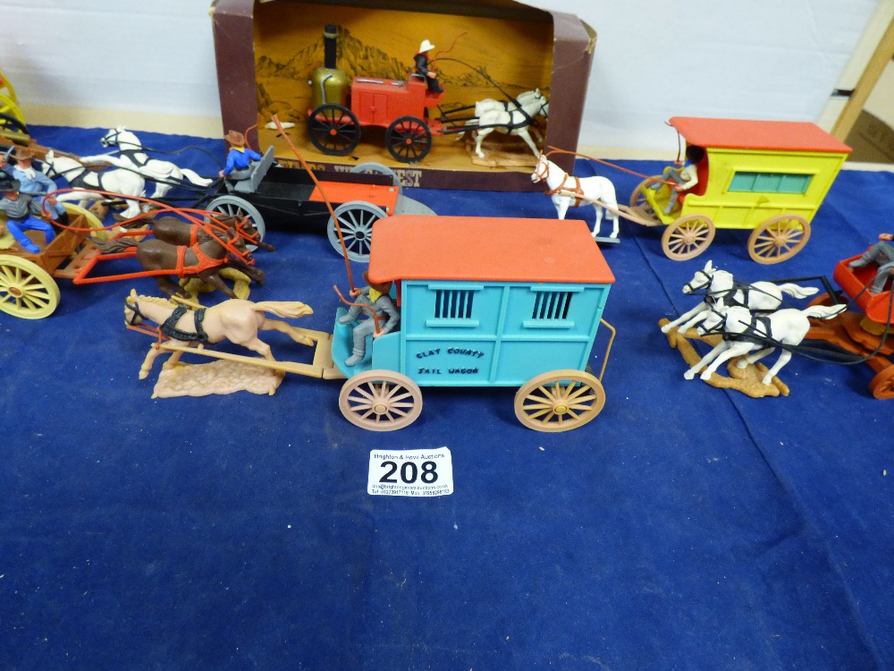 COLLECTION OF TIMPO PLASTIC TOY FIGURES