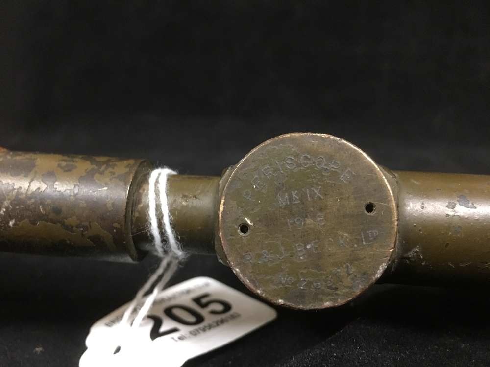 A WWI MK IX TRENCH PERISCOPE BY R & J BECK LTD, DATED 1918, NUMBER ...