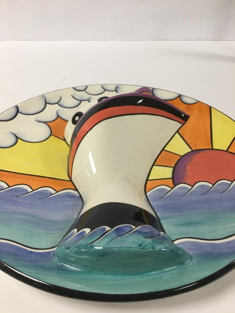 A LARGE LORNA BAILEY STUDIO DESIGNS CERAMIC CHARGER, LIMITED EDITION 45 ...