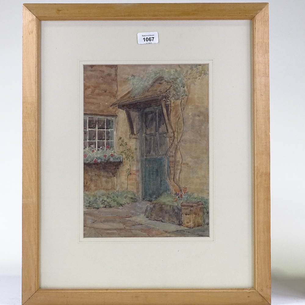 Harold Swanwick (1866 - 1929), watercolour, the artist's house, Twitten ...